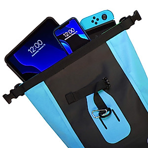 Nupouch Waterproof Crossbody Purse Beach/Sports/Waterproof Bag, Black/Blue