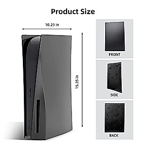 NexiGo PS5 Accessories Faceplate for Playstation 5 Disc Edition, ABS Anti-Scratch Dustproof Protective Shell Cover, Replacement Face Plate for PS5 Disc Edition (Black)