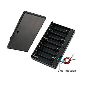 CO-RODE 8 x AA 12V Battery Holder Case Box Wired ON/Off Switch w Cover Pack of 2