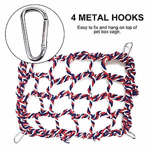 Hamster Climbing Net, Anti Bite Pet Climbing Rope Net Reusable Small Animal Activity Toy for Ferret Rat Guinea Pig Chinchilla Decor Play