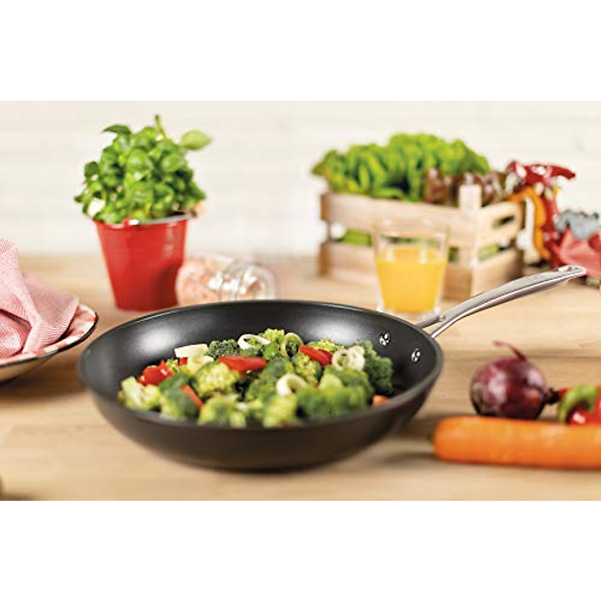 KUHN RIKON Easy Pro Non-Stick Frying Pan, 9.5 inch/24 cm