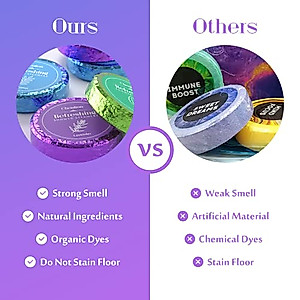 Shower Steamers Aromatherapy 18-Pack Shower Bombs for Women, Eucalyptus Lavender Menthol Essential Oil Shower Steamer, Organic Shower Tablets Valentines Day Birthday Gifts for Women Men