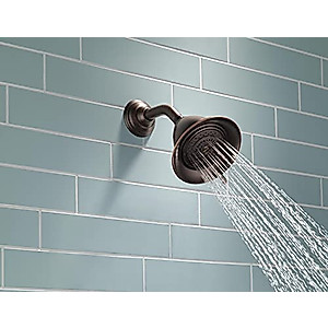 Delta Faucet 3-Spray Shower Head, High Pressure Shower Head Oil Rubbed Bronze, Massage Shower Head, High Flow Shower Head, Venetian Bronze RP34355RB