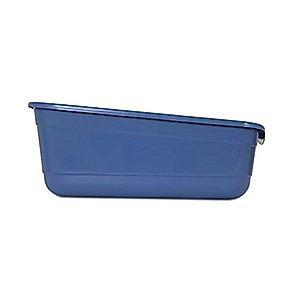 Petmate Cat Litter Box - High Capacity, Open Litter Box for Large Cats - Blue
