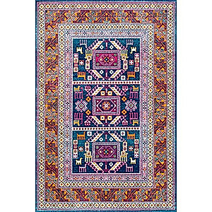 nuLOOM Marisela Tribal Area Rug, 5' x 7' 5", Navy