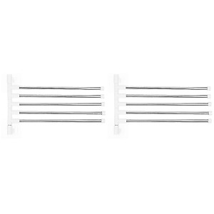STOBAZA 2 Sets Rotating Towel Hanger Iron Towel Rack Rotatory Towel Rack Bath Towel Holder Multipurpose Towel -mounted Towel Rack Kitchen Towel Hanging Rack Nail- Towel Shelf