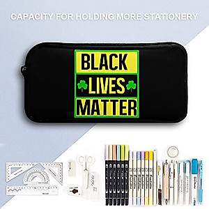 Black Lives Matter Pencil Case Stationery Pen Pouch Portable Makeup Storage Bag Organizer Gift