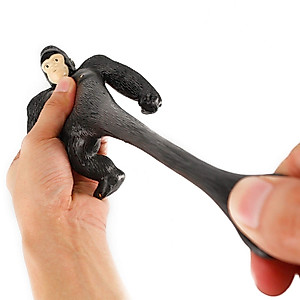 Nasidear Stretch Gorilla Figure,Stretch Gorilla for Twisting Pulling Bending,Stretchy Gorilla Action Figure for Kids Child Boys Girls