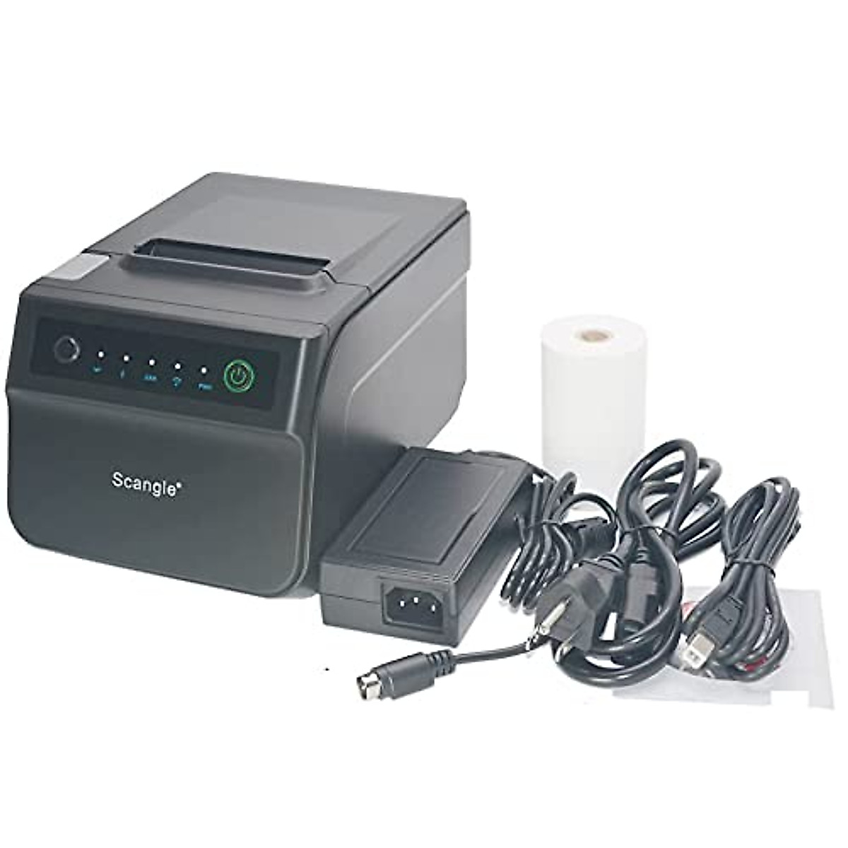 Scangle SGT-88IV Desktop USB Direct Thermal POS Receipt Printer - with USB/Serial/Ethernet Ports - Work on Windows XP//7/8/8.1/10/Linux/Android