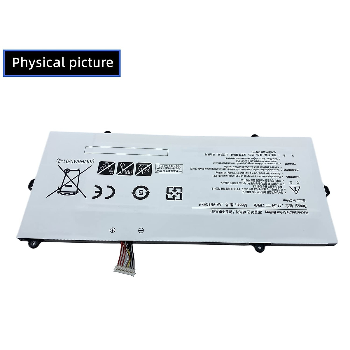 通用 HCSK AA-PBTN6EP New Laptop Battery Replacement for Samsung Notebook 9 900X5T-X01 900X5T-X02 900X5T-X05 900X5T-X78L 900X3T 930XBE Notebook 9 2018 NP900X5T NP900X5T-X01US NP900X5T-X05CN Series