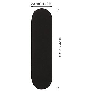jojofuny Fingerboard Foam Grip Tape 10pcs Adhesive Backing Non Slip Foam Grip Tape for Fingerboards Finger Skateboards Toy Black