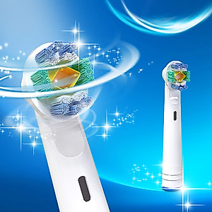 Replacement Brush Heads for Oral B Electric Toothbrush, Compatible with Pro Genius and Smart Series, Including 4 Floss, 4 Cross, 4 Precision & 4 Whitening Brush Heads (16 pcs)…