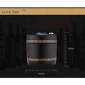 GOSONO Plastic Bottle Password Wine Lock Combination Stopper Vacuum Plug Device Preservation For Furniture Lock Hardware champagne keep fresh bottle Plug