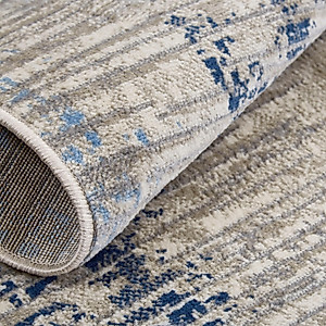 Home Dynamix Melrose Lorenzo Area Rug, 4x5, Gray/Blue