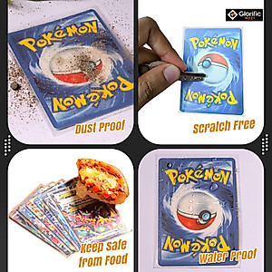 Glorific Mart 500 Penny Card Sleeves - Card Protector Sleeves, Exact fit Clear Card Sleeves for Pokémon and MTG, Soft Card Protectors for Trading Cards, Game Cards and Sports Cards - 2-5/8 x 3-5/8''