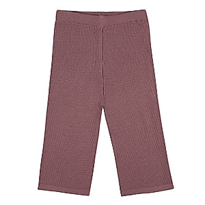 Gerber Baby Girls Toddler Sweater Knit Top and Cropped Pant Set, Pink, 18 Months