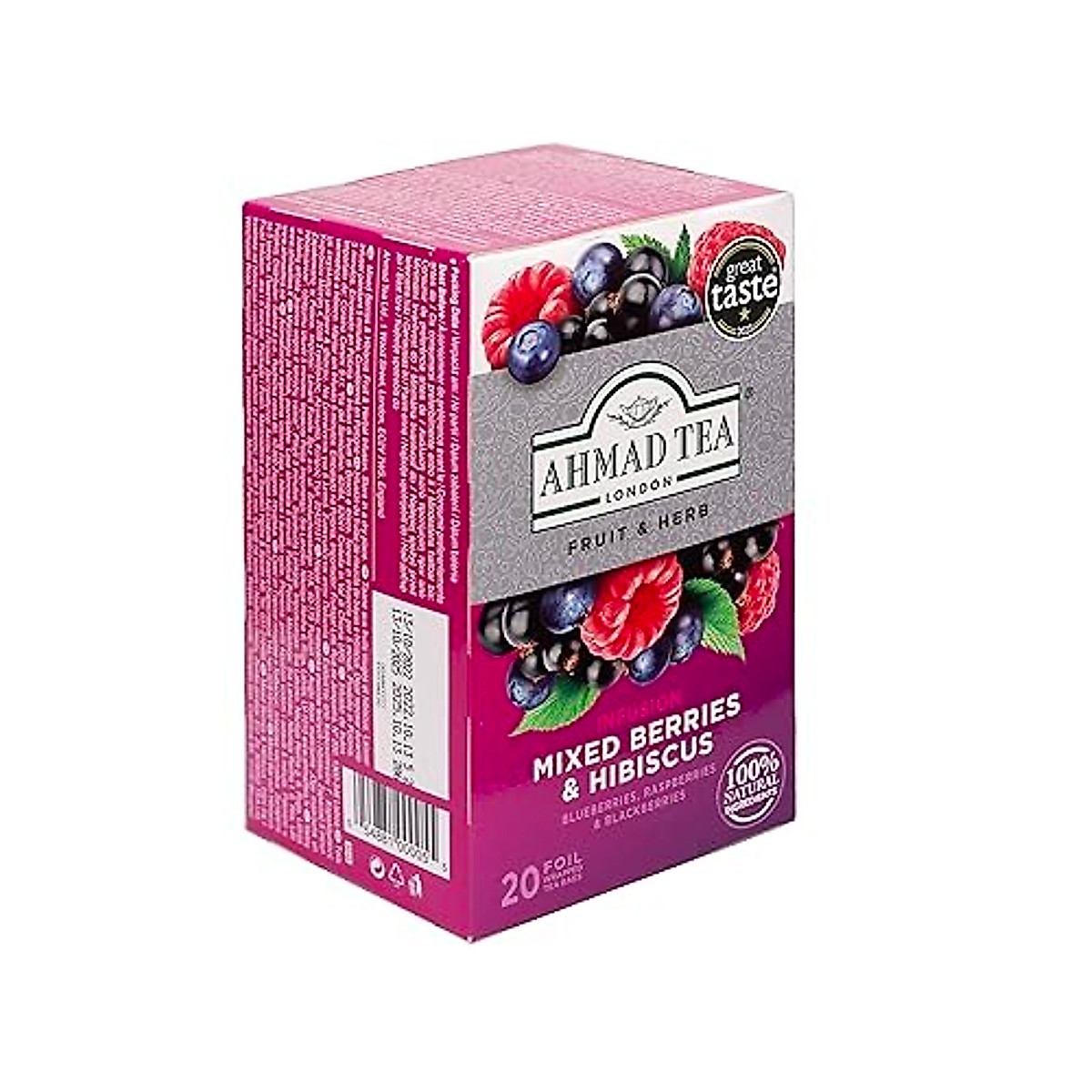 Ahmad Tea, Mixed Berries & Hibiscus, 20 Count (Pack of 6)