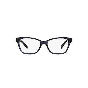 Coach HC6196U Universal Fit Prescription Eyewear Frames, Transparent Blue/Demo Lens, 52 mm