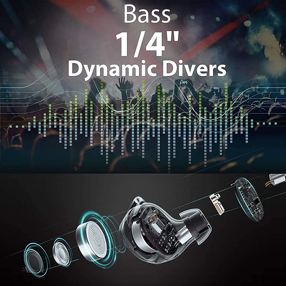 FIIL T1X TWS True Wireless Earbuds - Bluetooth 5.0, HiFi Stereo Bass, Noise-Cancelling, Sweatproof, Black