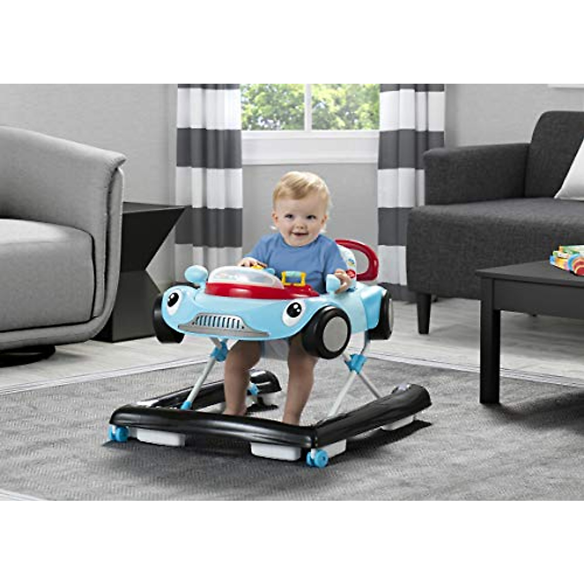 Delta Children First Race 2-in-1 Walker, Blue