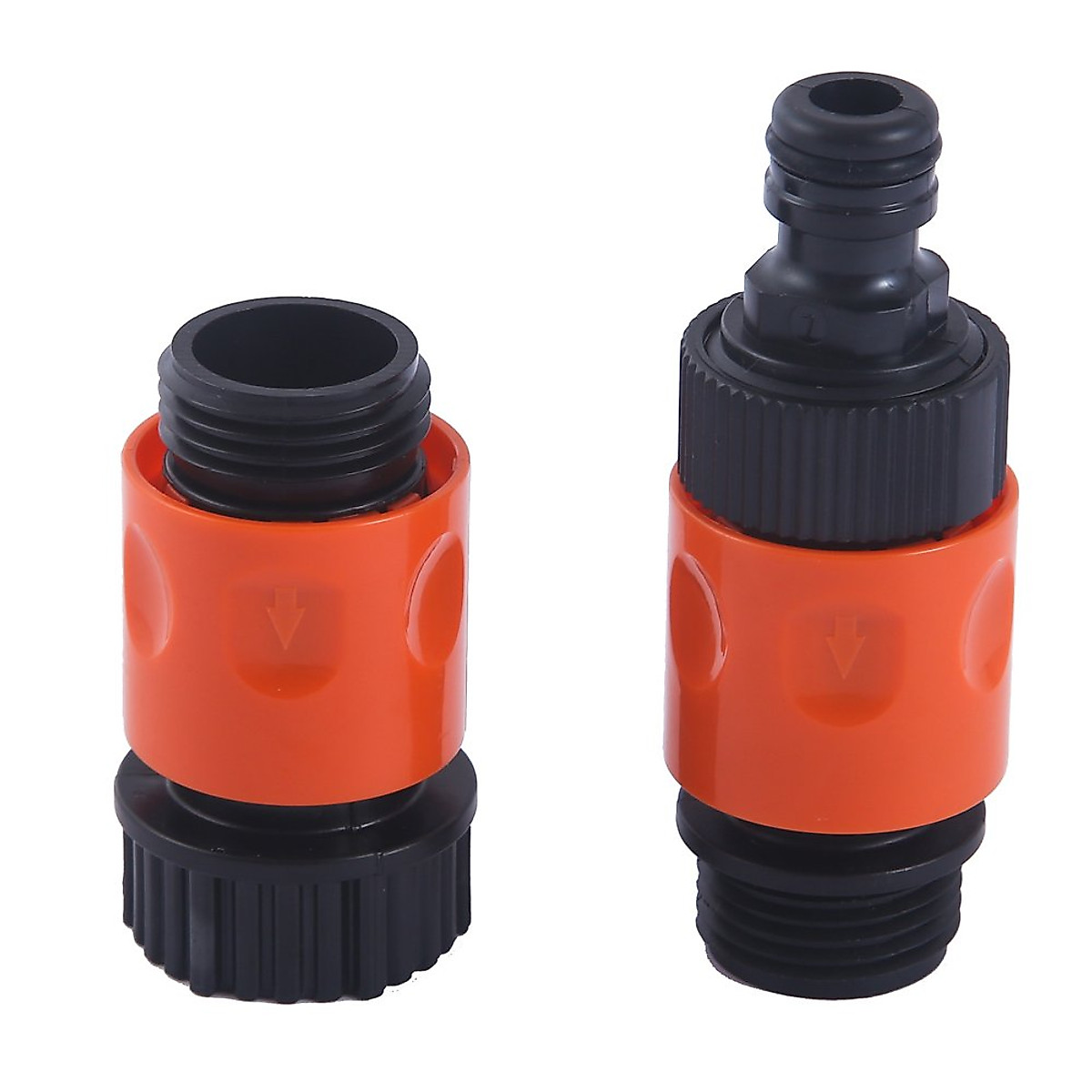 HQMPC 20 Pieces Plastic Garden Quick Connectors Garden Hose Connector Hose Adapter 3/4"GHT Female And Male Couplers 3/4"GHT Female Males Male Nipples 4SETS(20PCS CONNECTORS)
