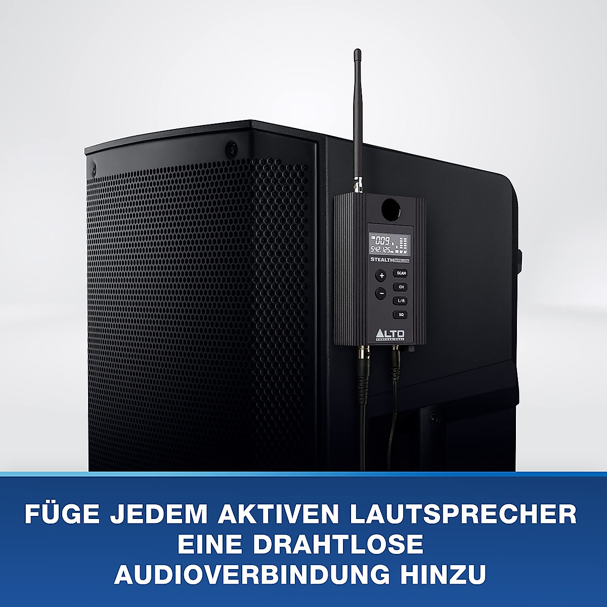 Alto Professional Expansion Pack for Stealth Wireless MKII - Single Channel UHF Wireless Receiver for Active Speakers,black