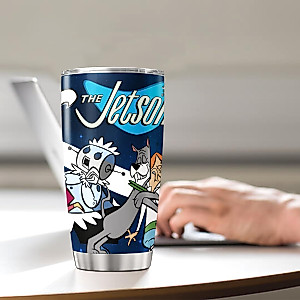 Tumbler Jetsons Insulated Coffee Tea Steel Travel Office Stainless Hot 20 30 Oz Iced