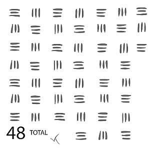 The Boho Design Lines Hand Drawn Decals Peel and Stick for Kids, Baby Bedroom Nursery and Living Room. 48 Sets of Three Stripes Each (144 pcs.) Adhesive Vinyl Wall Stickers Decor (Grey)