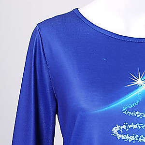 Women's Long Sleeve Oversized Crew Neck Solid Color Knit Pullover Sweater Tops V Neck Lantern Long Sleeve Blouse Hollow Out Casual Shirts Tops A200084 Blue