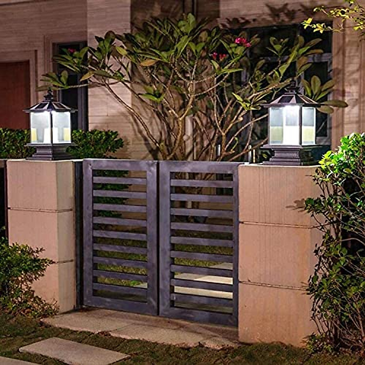 ZPTECH Outdoor wall light Outdoor Light Post Lamp Solar Lamp Column Lights Super Bright Patio Lights Aluminum Pole Light Home Outdoor Villa Waterproof Simple Garden Lights Wall Light Path Light Hangin