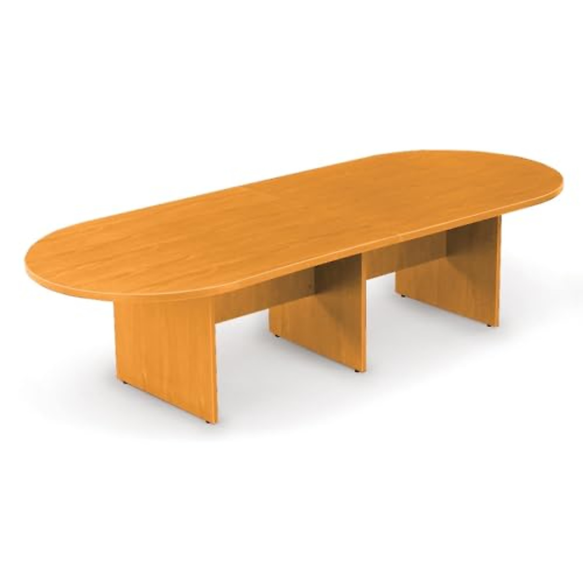 NBF 10L Conference Tables with Eight Seats - Laminate Conference Room Tables - Durable Office Meeting Table - Training Tables for Brainstorming Collaboration Sessions (48"D x 120"W x 29.5"H, Mahogany)