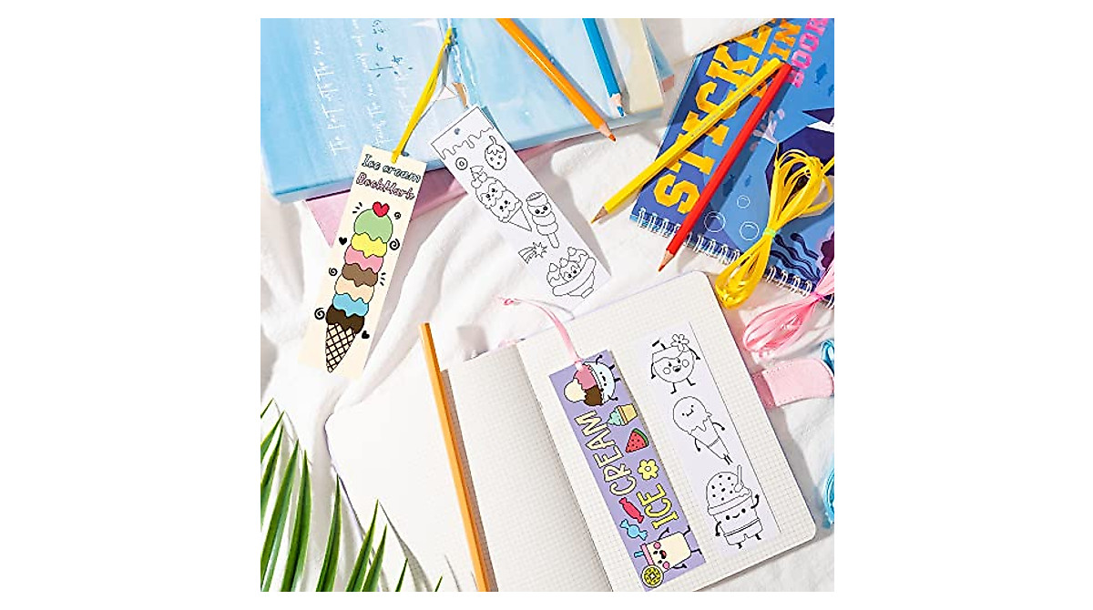 DIY Ice Cream Bookmarks for Kids - Creative Coloring Fun