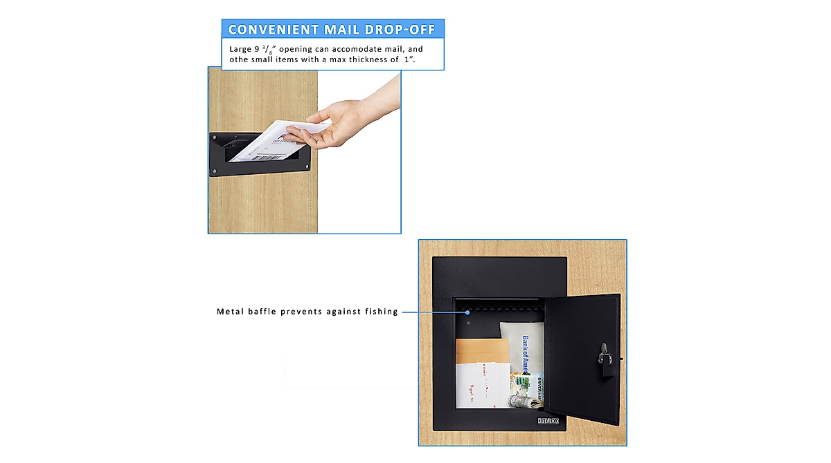 Durabox D700 Secure Wall-Mount Drop Box for Valuables