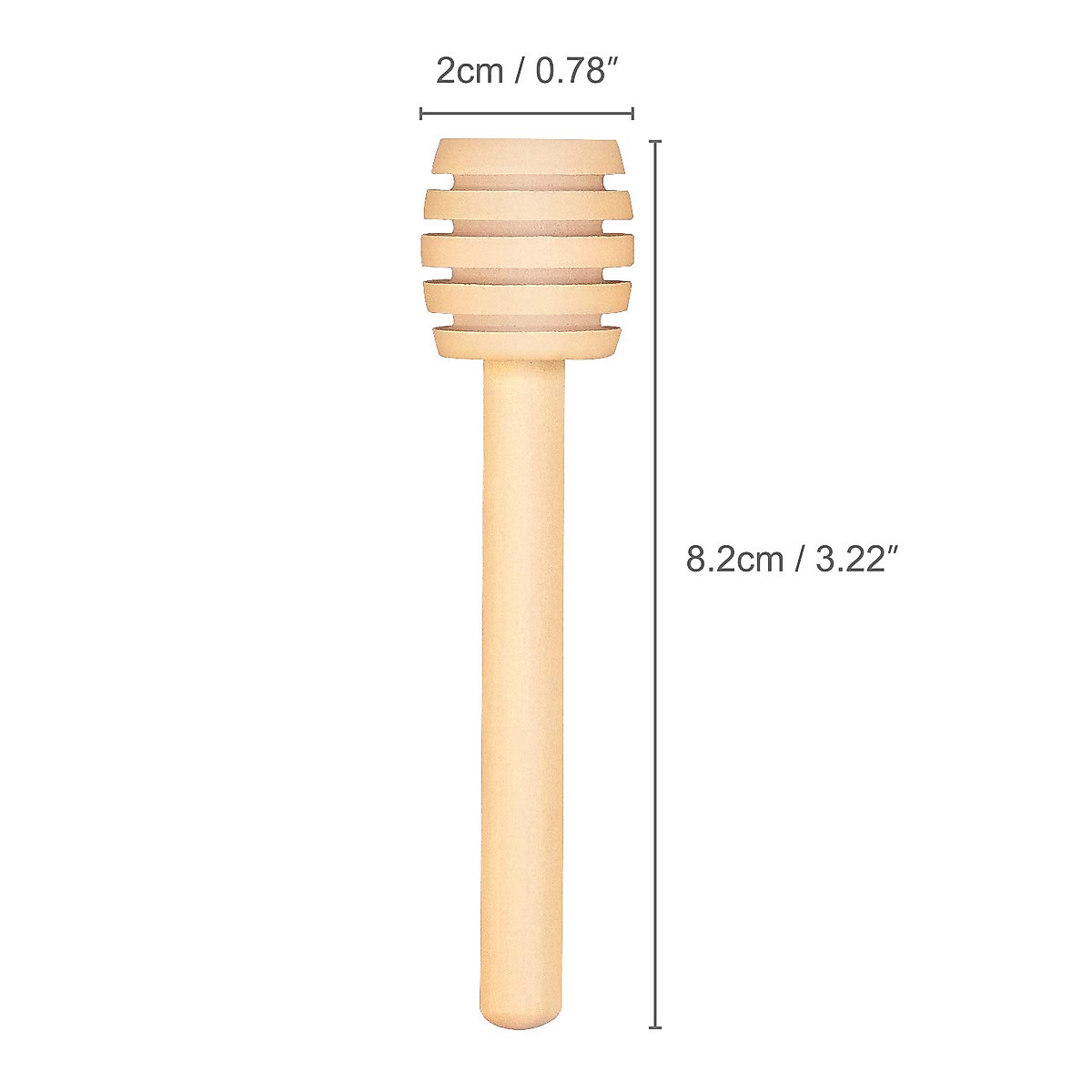 150 Pack 3 Inch Mini Wood Honey Dipper Sticks, Individually Wrapped, Server for Honey Jar Dispense Drizzle Honey