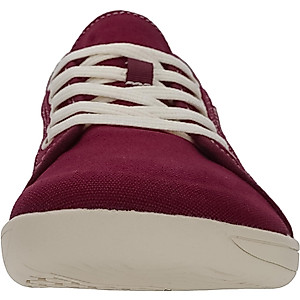 WHITIN Women's Canvas Minimalist Barefoot Shoes Extra Wide Width Toe Box Fashion Sneakers Zero Drop Size 8 Casual Walking Gym Tennis Comfy Flat Drving Athletic Classic Red Beige 39