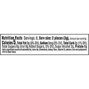 Trident White Peppermint Sugar Free Gum, 16 Count (Pack of 9)