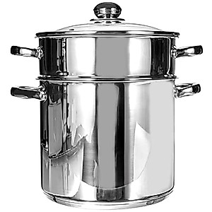 Baumalu - 342639 - Stainless Steel Couscouspot 24 cm 9 Liter