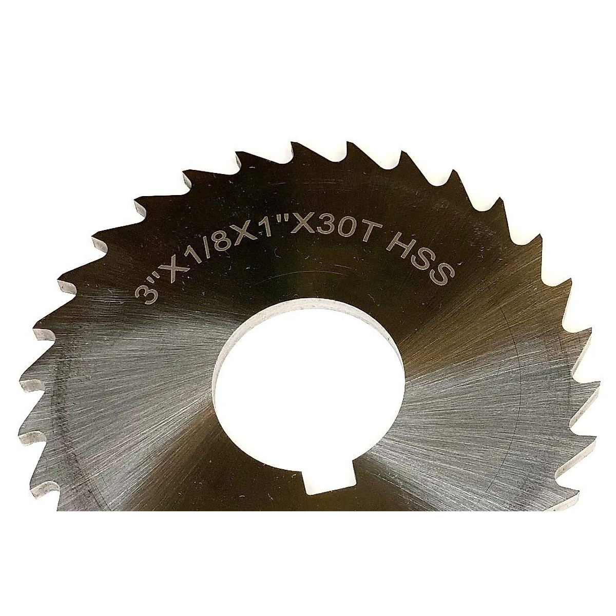 HHIP 5071-4208 3 x 1/8 x 1" High Speed Steel Plain Slitting Saw
