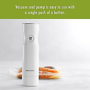 ZWILLING Fresh & Save Set 10-pc Vacuum Sealer Bags for Food, Reusable Sous Vide Bags, Reusable Food Storage Bags for Meal Prep, Reusable Snack Bags, Dishwasher Safe, Assorted, Clear