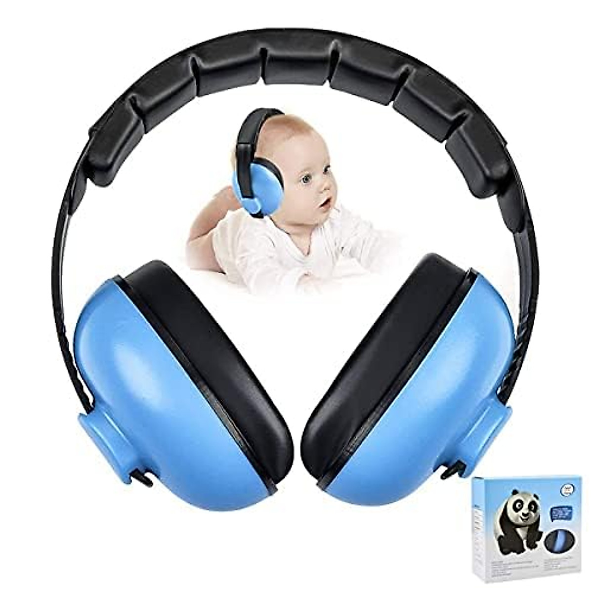 Noise Cancelling Headphones for Kids, Babies Ear Protection Earmuffs Noise Reduction for 0-3 Years Babies, Toddlers, Infant (Blue)