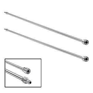 PWACCS 120 Inch Pressure Washer Wand – Power Washer Extension Wand Replacement – Universal Spray Lance for Pressure Washers – 1/4" Quick Connect Fittings – Stainless Steel – 2 Pack – 60 Inch Each