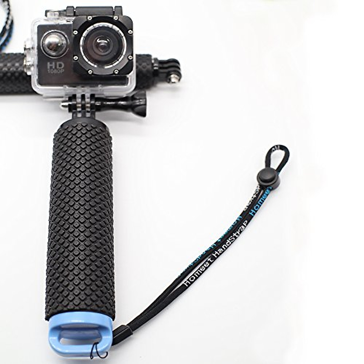 Homeet Handler Floating Hand Grip for GoPro, Underwater GoPro Hand Stick Monopod Pole Compatible with GoPro Hero 11/10/9/8/7/6/5/4, DJI OSMO Action Cameras and Other Sports Camera, Blue