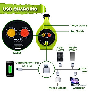 EULOCA Rechargeable CREE LED Spotlight, Multi Function Camping Lantern Big Flashlight, Power Bank，Waterproof Searchlight for Hurricane Emergency, Hiking, Home and More USB Cable Included