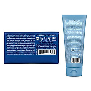 Dr. Bronner's - Gift Set: 3 Peppermint Soaps and 1 Unscented Shaving Soap - Certified Organic, Cleanses and Moisturizes, Versatile, Use on Face, Body, Hair and More, Non-GMO, Vegan (4-Pack)