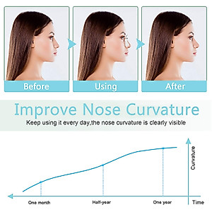 AMIJEAL Nose Shaper Clip Pain-Free Nose Bridge Straightener Corrector Soft Silicone Nose Slimmer Rhinoplasty Device Nose Up Lifting Clip Beauty Tools