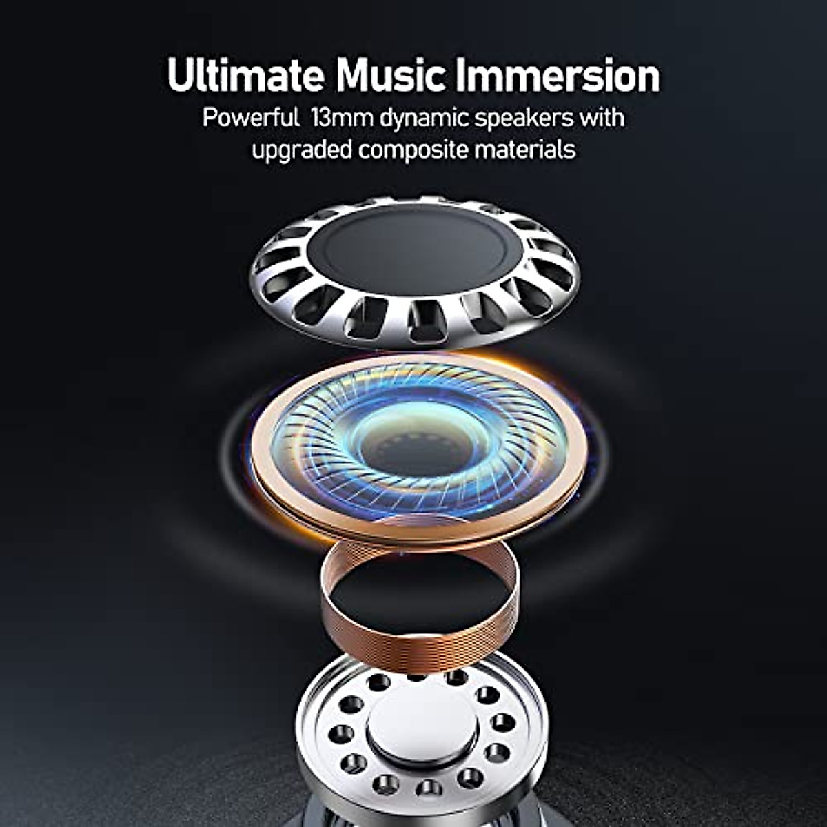 Wireless Earbuds, Gsoemon Qualcomm® aptX™ Deep Bass HiFi Stereo Sound in-Ear Headphones 13mm Driver CVC 8.0 Clear Call Noise Reduction True Wireless Earbuds Bluetooth 5.1 IP5 Waterproof Touch Control