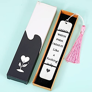 Funny Bookmarks for Women Book Lover Christmas Gifts for Women Female Friends Birthday Gifts for Friends BFF Her Stocking Stuffer Bookmark for Bookish Nerd Book Readers Bookworm Reading Book Club Gift