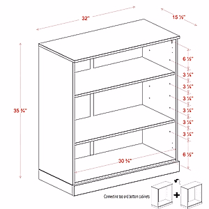 Palace Imports 100% Solid Wood 6-Shelf Bookcase, White, 32" w x 72" h, Renewable Eco-Friendly Wood, Made in Brazil