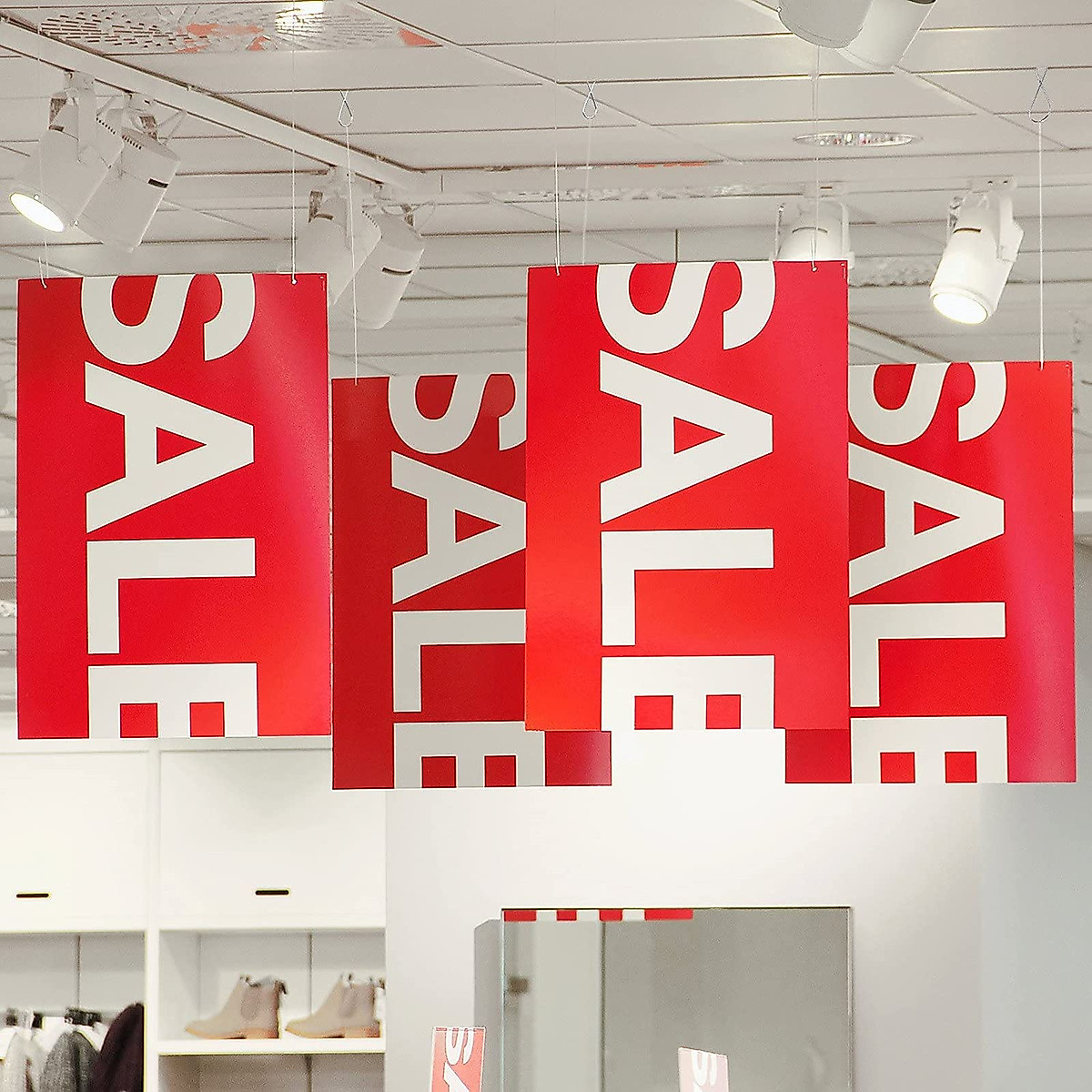 500 Packs Ceiling Hook Clips Ceiling Tile Hooks T-bar Clips Drop Ceiling Clips for Office, Classroom, Home and Wedding Decoration, Hanging Sign from Suspended Tile/Grid/Drop Ceilings