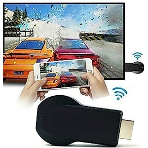 HomeSweety HDMI Wireless Display Adapter 4K, WiFi Mobile Screen Mirroring Receiver Dongle to TV/Projector Receiver Support Compatible with Windows Android Mac iOS, Black